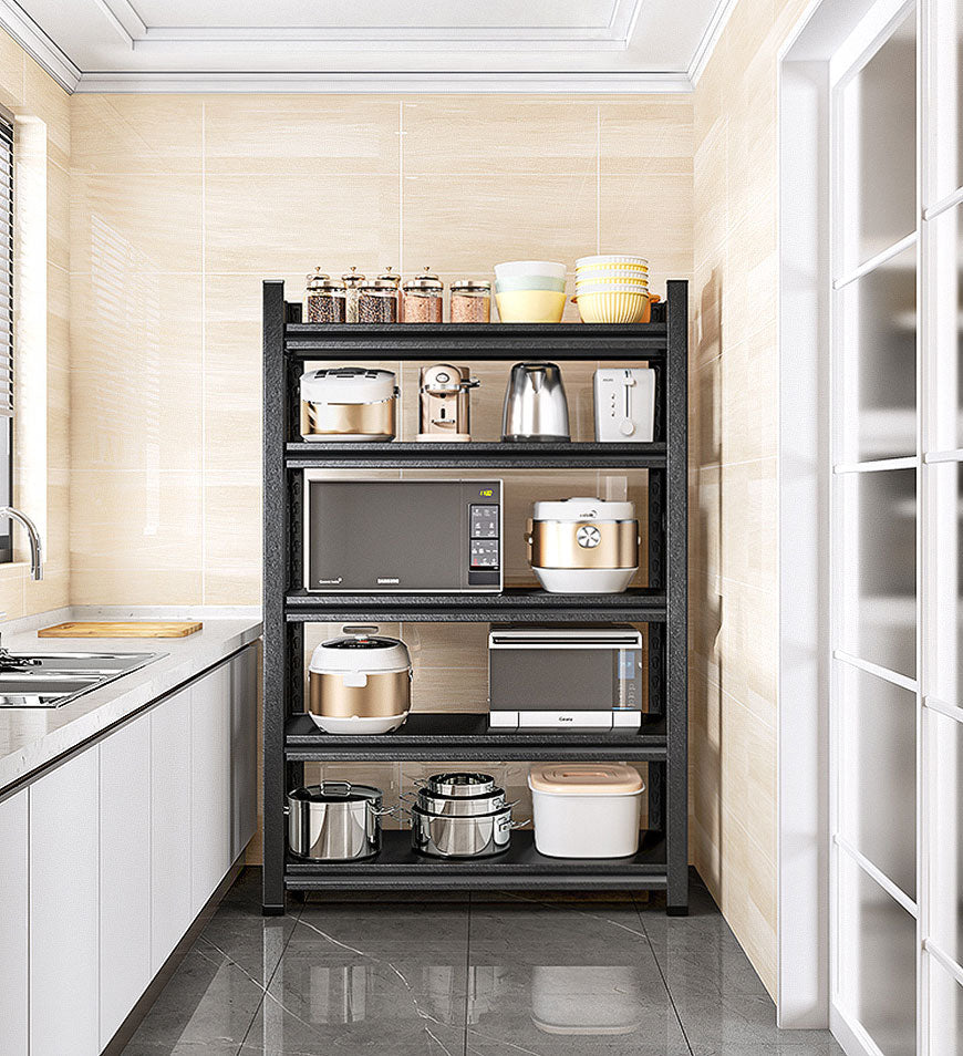 Joybos® 5 Étagères Noir Métalliques Robustes F34 – Joybos.fr